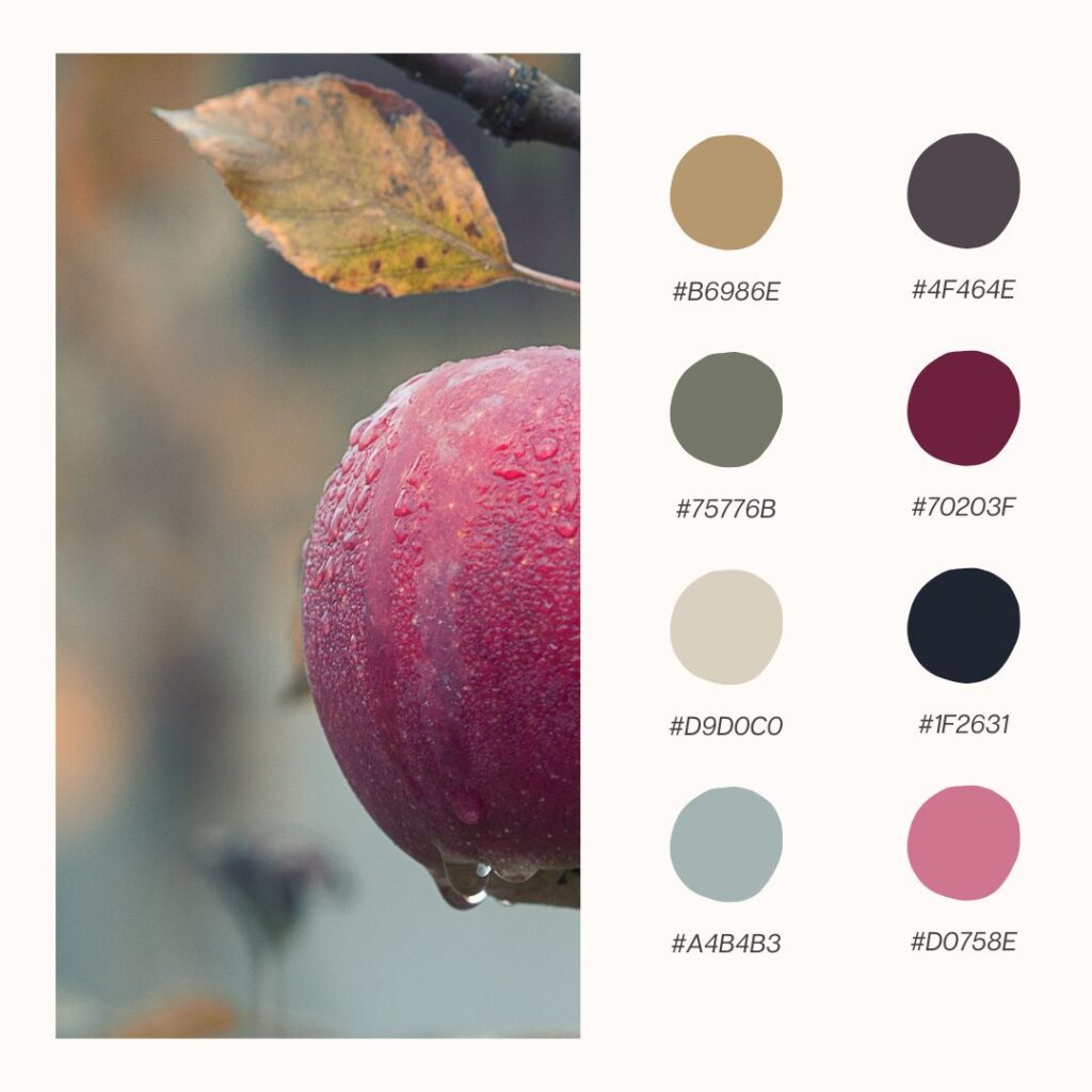 6 Apple Orchard Inspired Color Palettes for Fall Crafts – Angel and ...